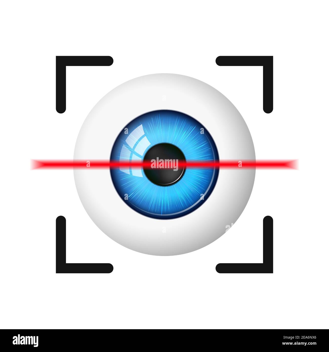Eye scan icon. Retina scan concept. Black security lock logo. Vector illustration Stock Vector ...