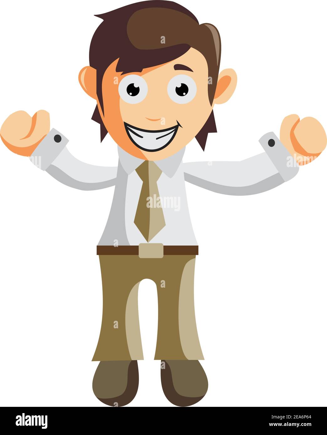 Business man Happy cartoon character Illustration design creation ...