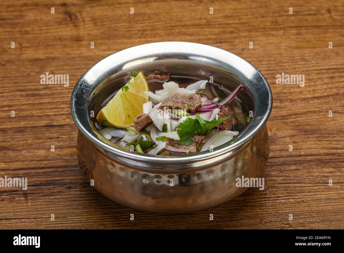 Vietnamese cuisine - beef Pho Bo soup Stock Photo - Alamy