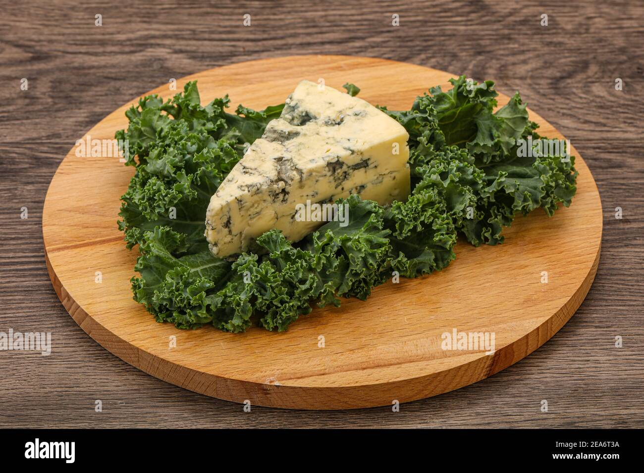 Dairy Blue cheese triangle with mold Stock Photo - Alamy