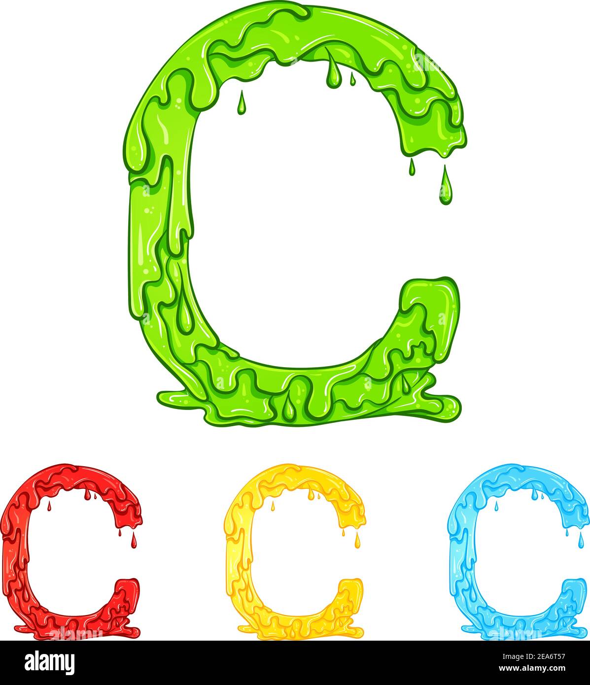 Dripping Letter C