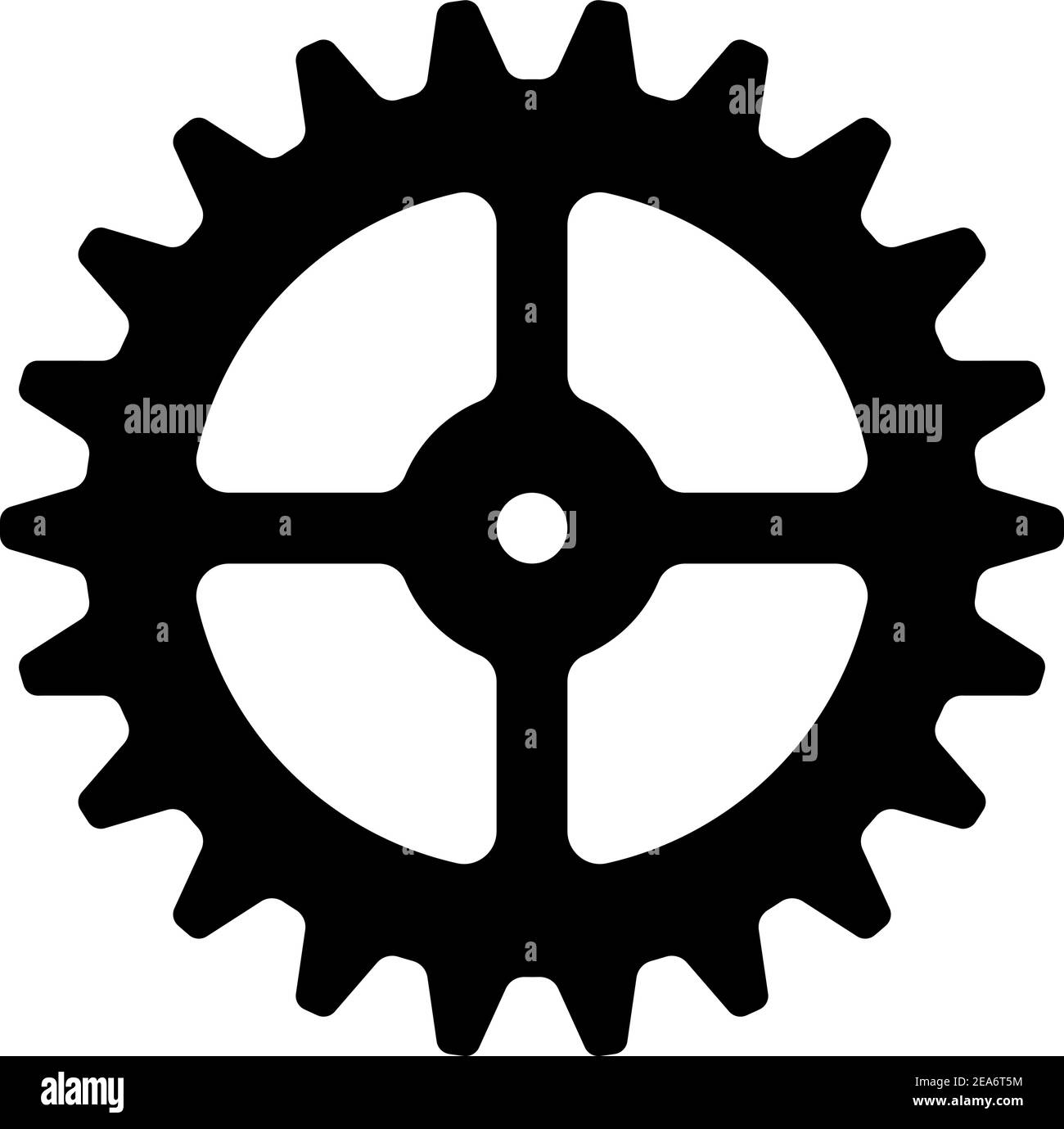 Machine gear, cogwheel vector icon illustration Stock Vector Image ...