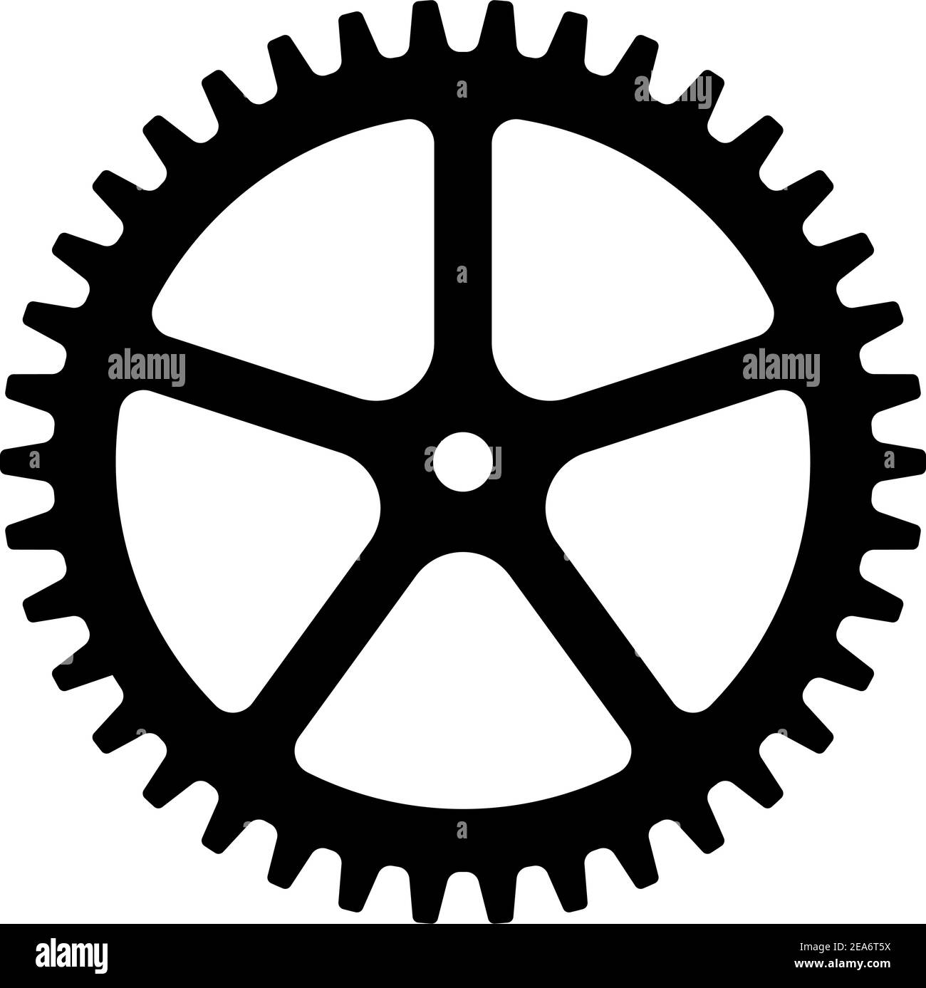 Machine gear, cogwheel vector icon illustration Stock Vector Image ...