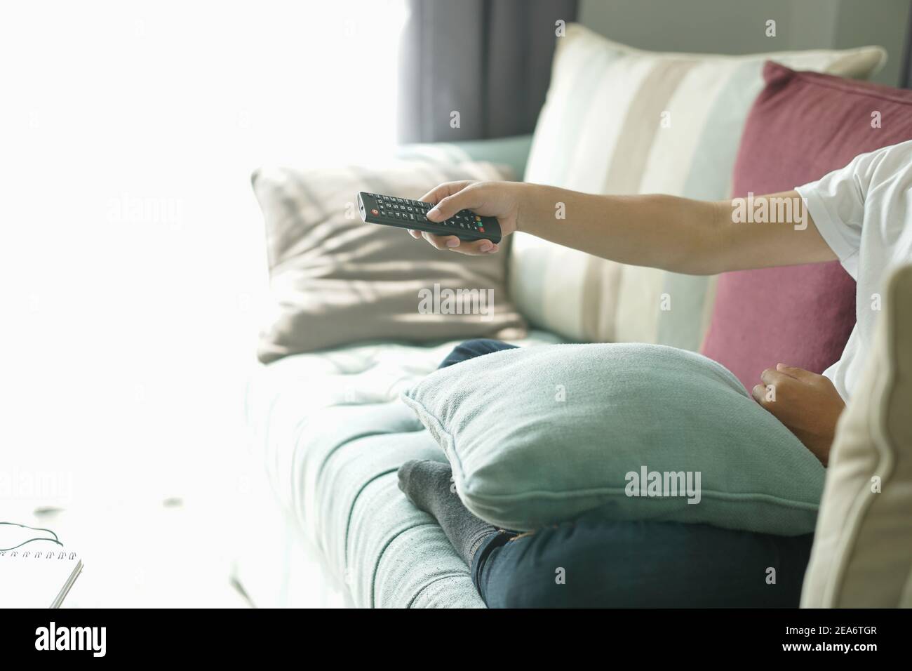 Tv remote button hi-res stock photography and images - Alamy