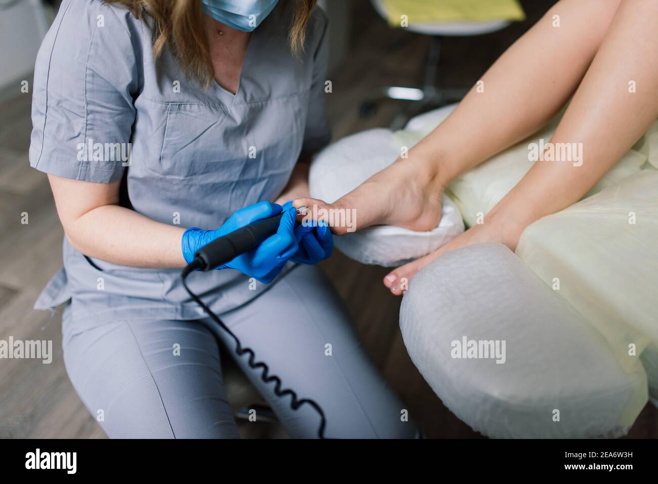 Master during pedicure process hi-res stock photography and images - Alamy