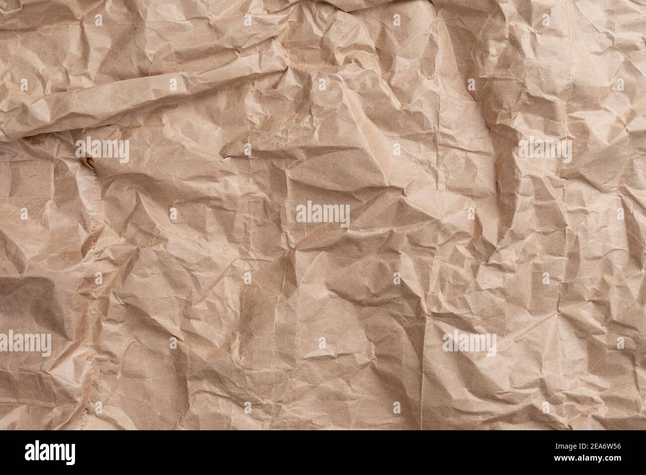 Crumpled wrinkled wrapping paper with abstract texture. Empty blank ...