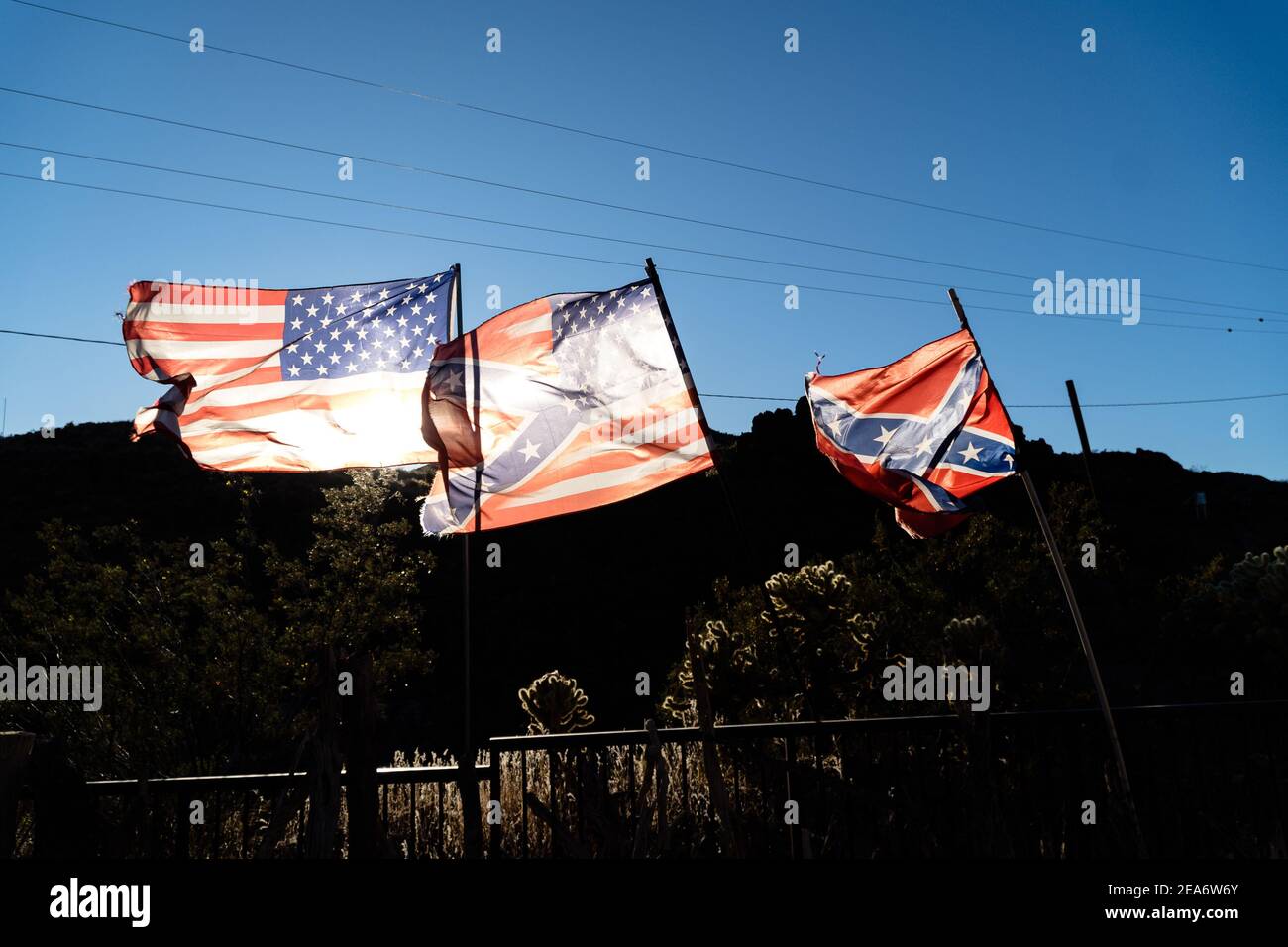 Three flags on flag poles hi-res stock photography and images - Alamy