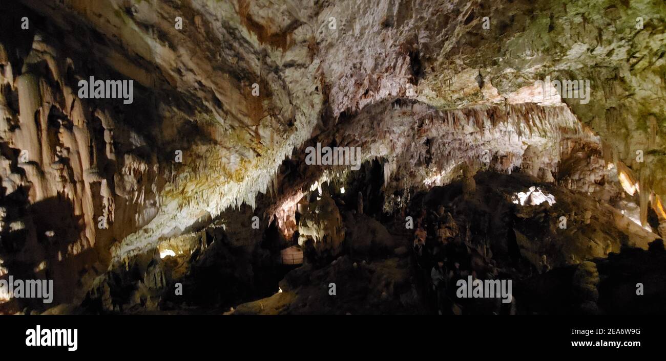 The incredible caves called Postojnska jama in slovenia. the second ...