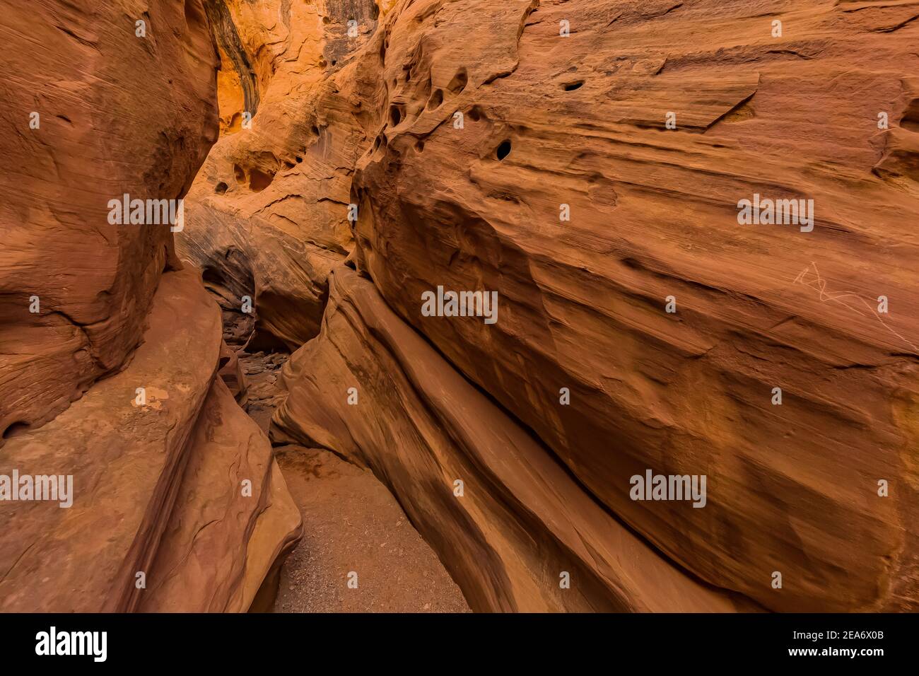 Little Wild Horse Canyon in the San Rafael Swell, southern Utah, USA ...