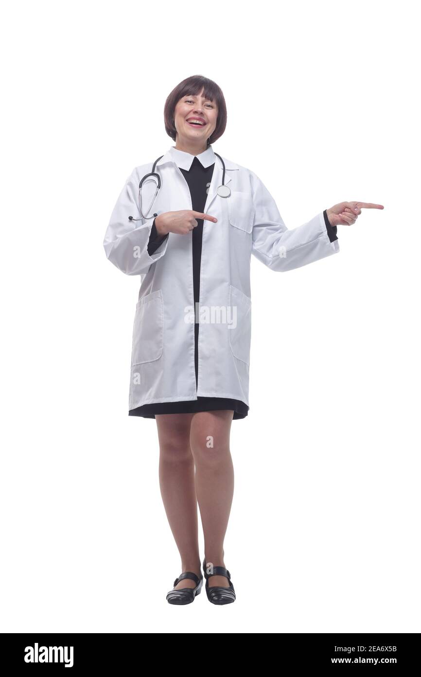 Nurse showing medical sign billboard standing hi-res stock photography ...