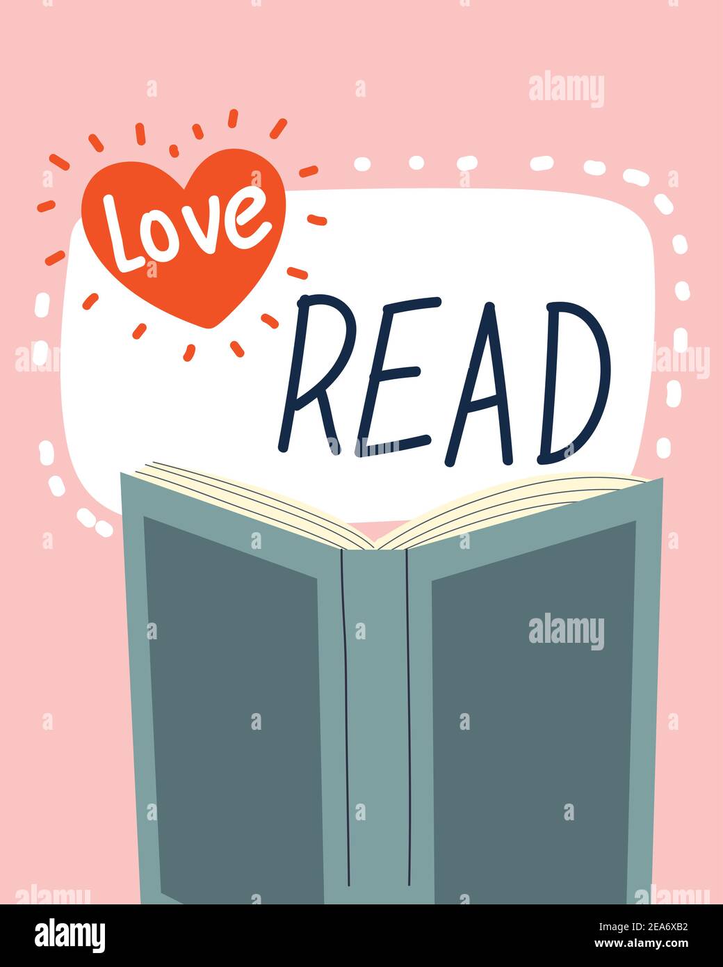 love read book cartoon learn knowledge vector illustration Stock Vector ...