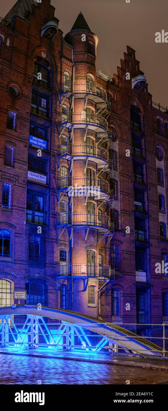 Hamburg, Germany - September 07 2017: Blue Port Art Project from ...