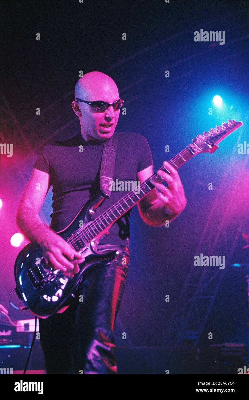 Joe Satriani on stage during his Engines of Creation Tour held at the ...