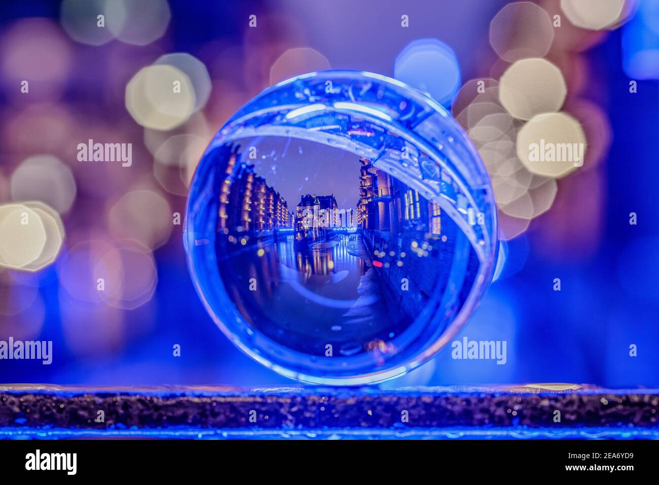 Hamburg, Germany - September 09, 2019: Blue Port Art Project from ...