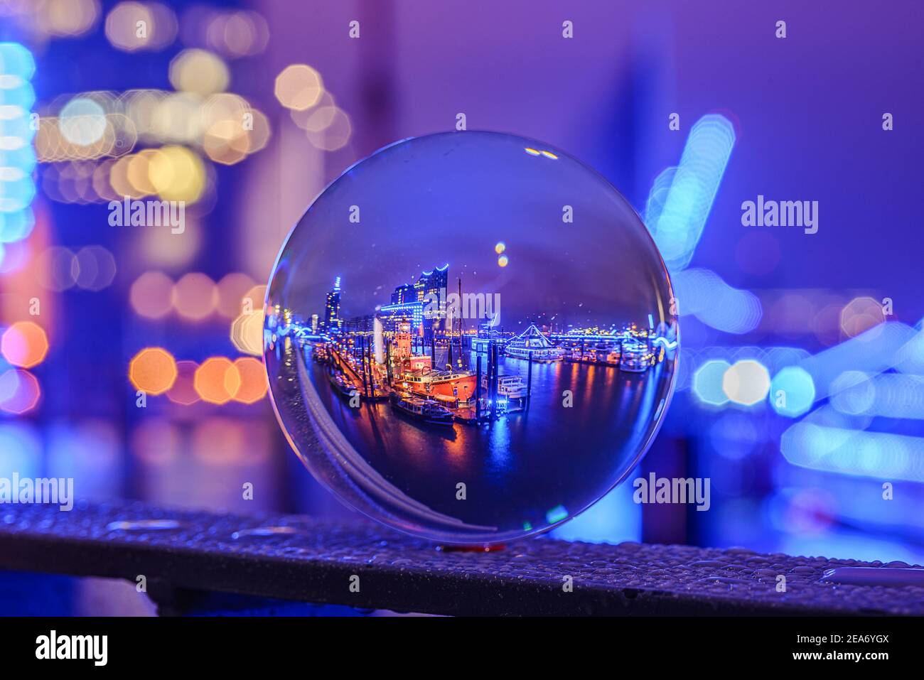 Hamburg, Germany - September 11, 2019: Blue Port Art Project from ...