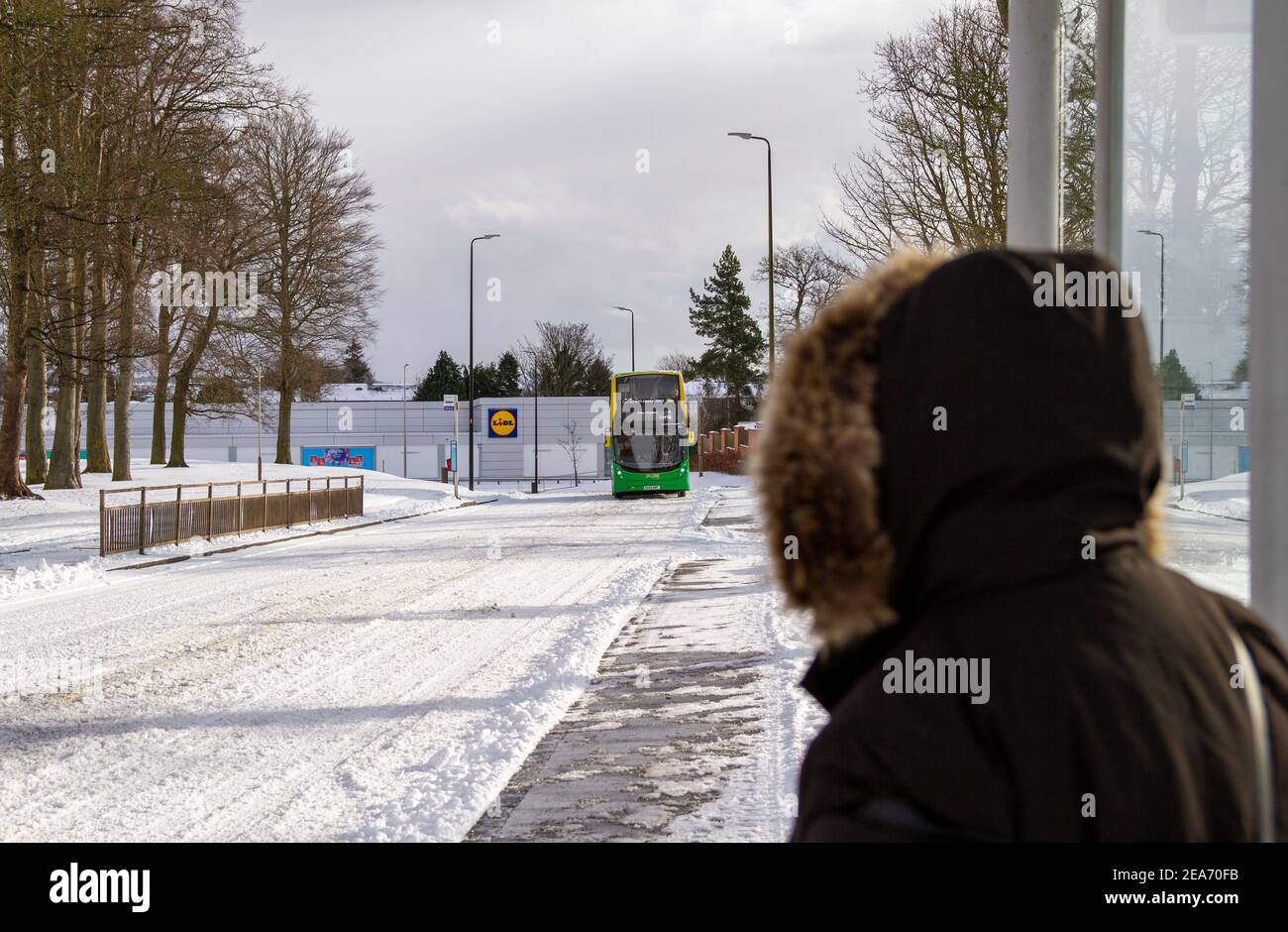 Dundee, Tayside, Scotland, UK. 8th Feb, 2021. UK Weather: Cold winds ...