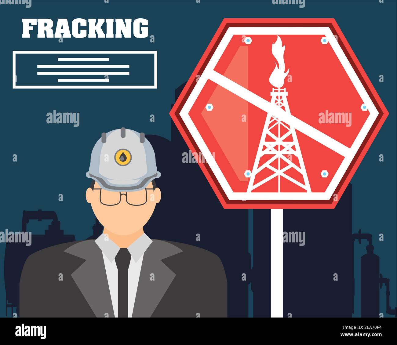 Fracking safety Stock Vector Images - Alamy