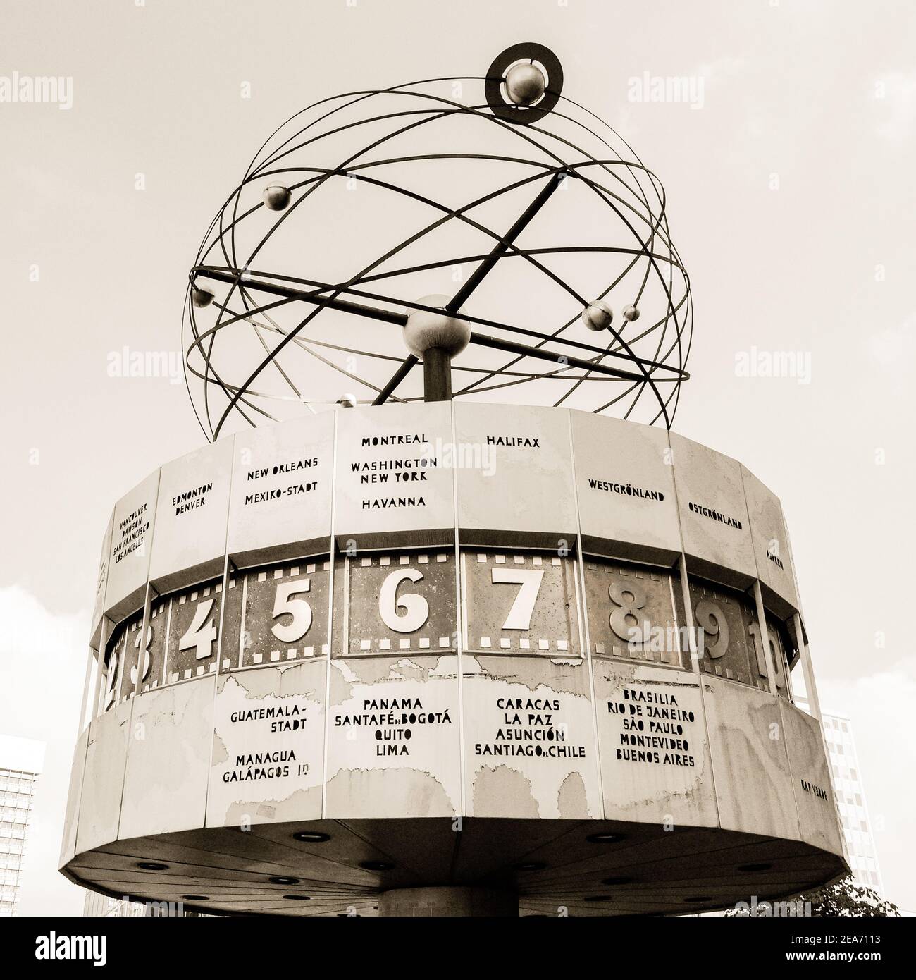 World Clock at Alexanderplatz, Berlin, Germany Stock Photo - Alamy