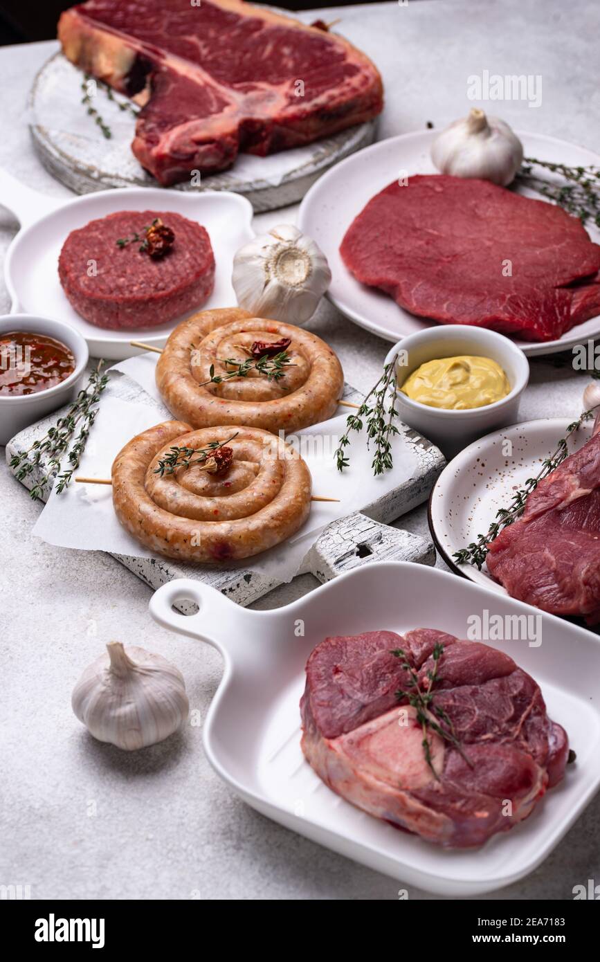 Types of meat hi-res stock photography and images - Alamy