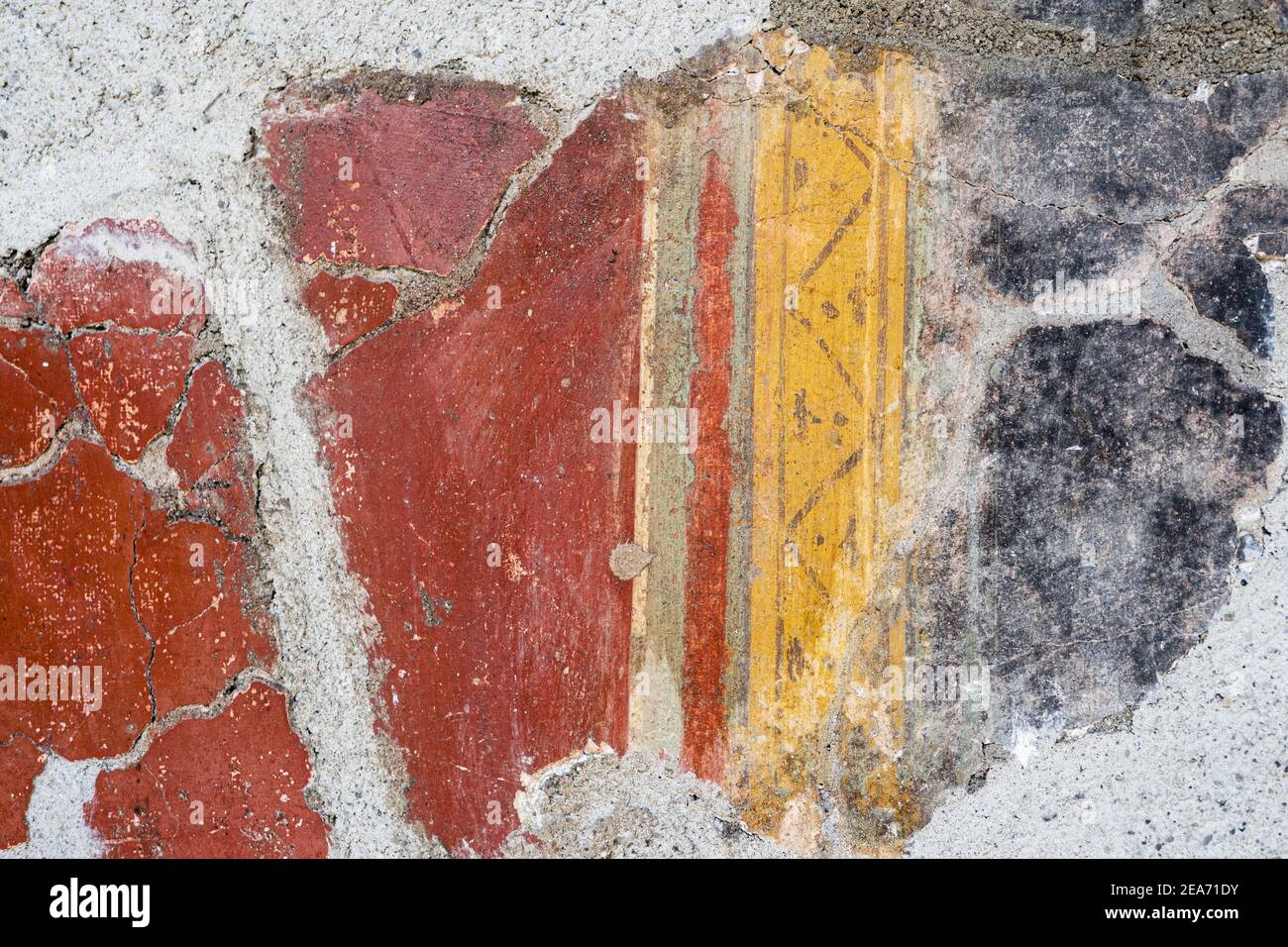 Ancient wall texture from Pompeii, Italy Stock Photo - Alamy