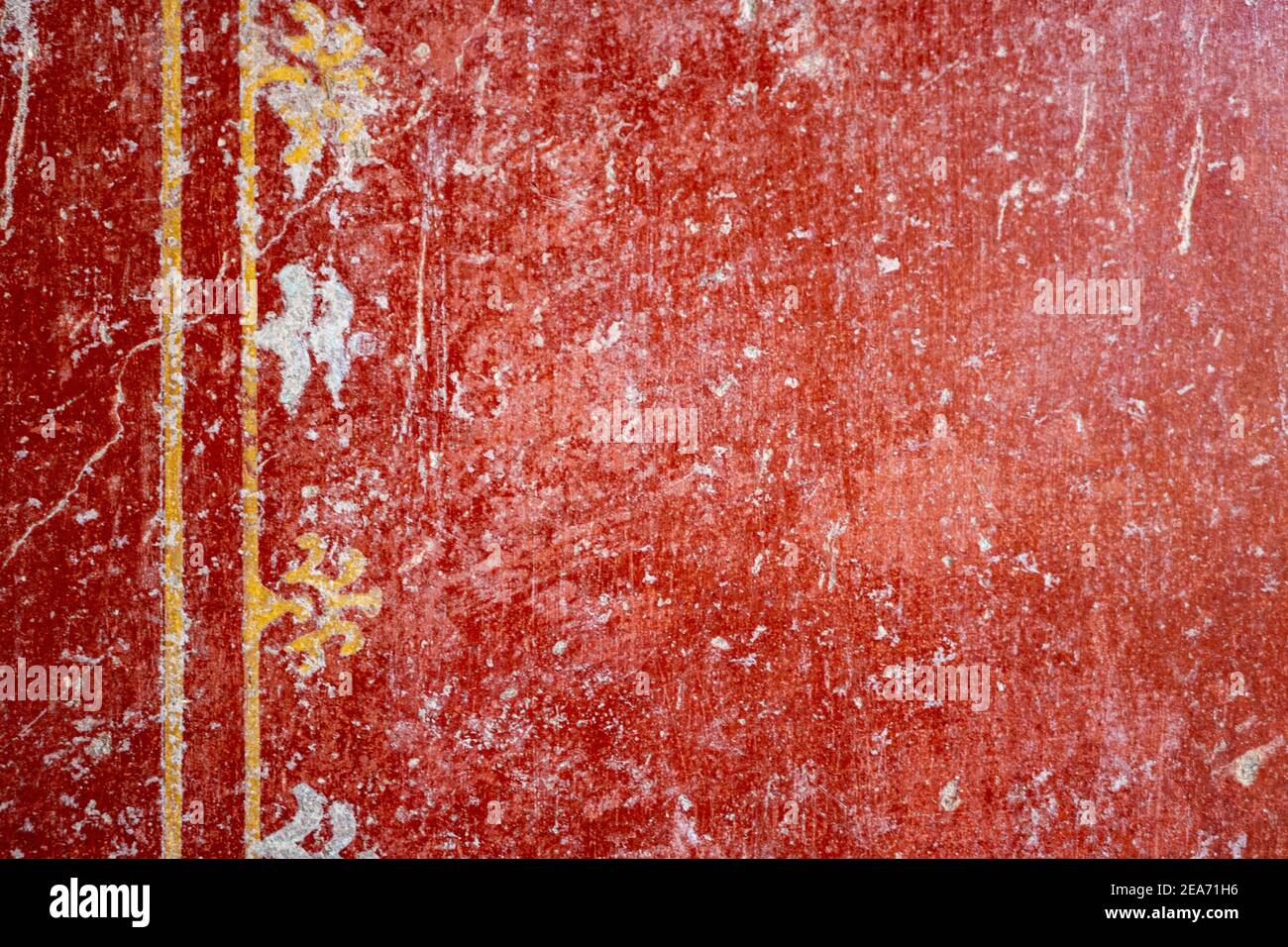 Ancient red wall texture from Pompeii, Italy Stock Photo - Alamy