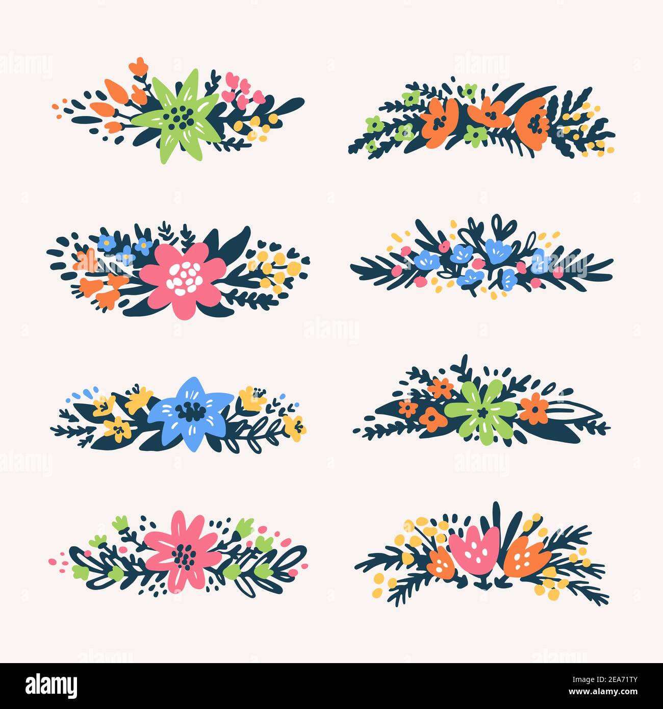 Pink flower divider clipart hi-res stock photography and images - Alamy