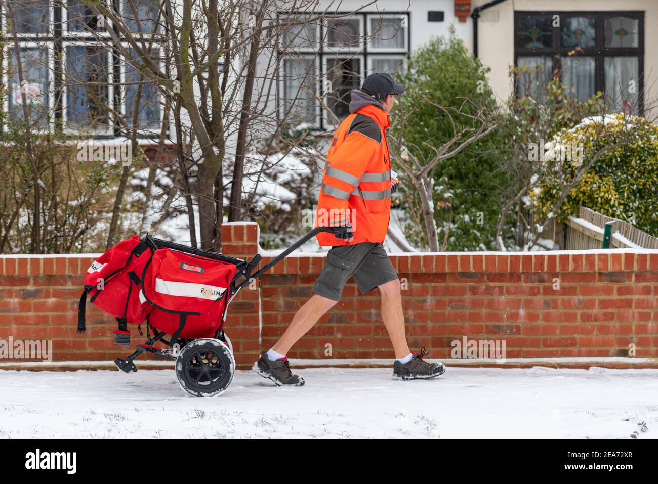 Weather snow postman hi-res stock photography and images - Alamy