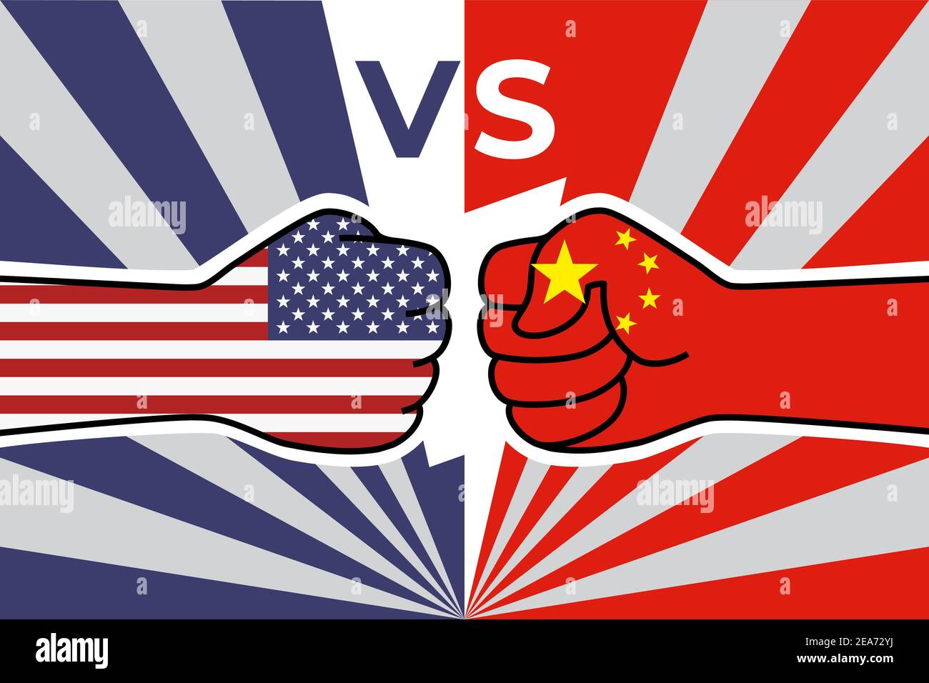 Tariff war Stock Vector Images - Alamy