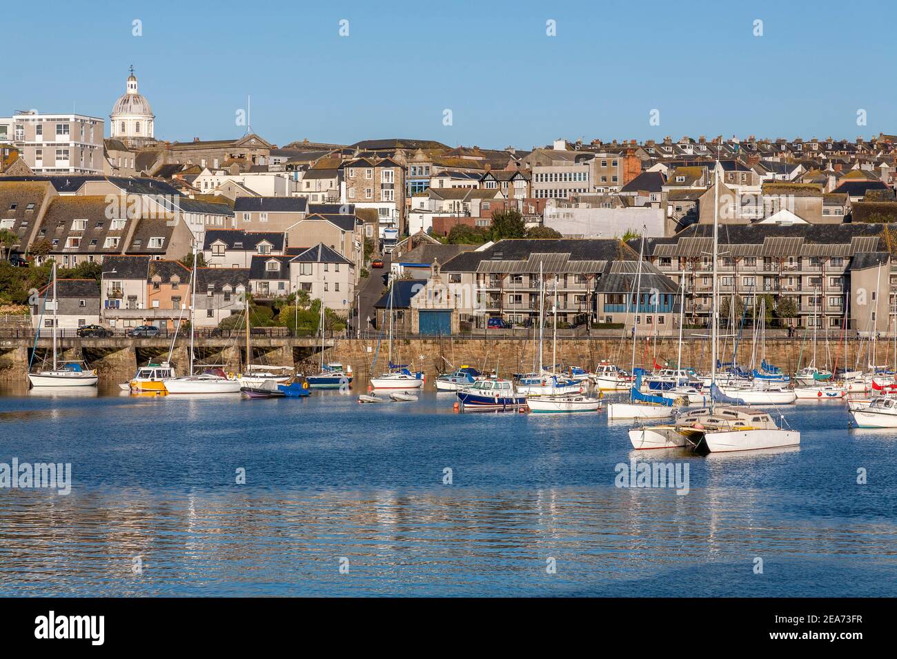 Penzance; Harbour and Town; Cornwall; UK Stock Photo - Alamy