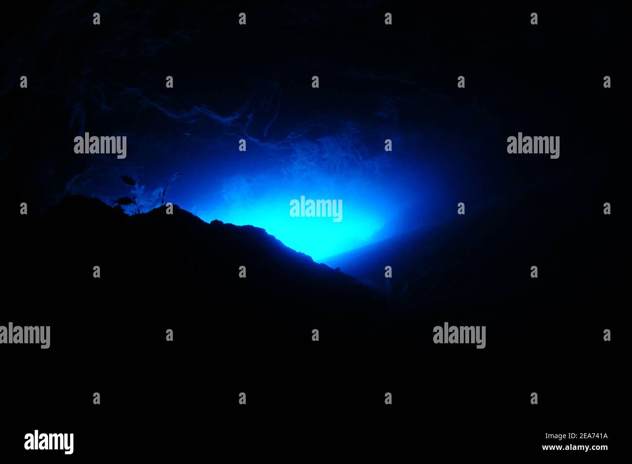 Underwater shot from cave diving in Cabo Verde Stock Photo - Alamy