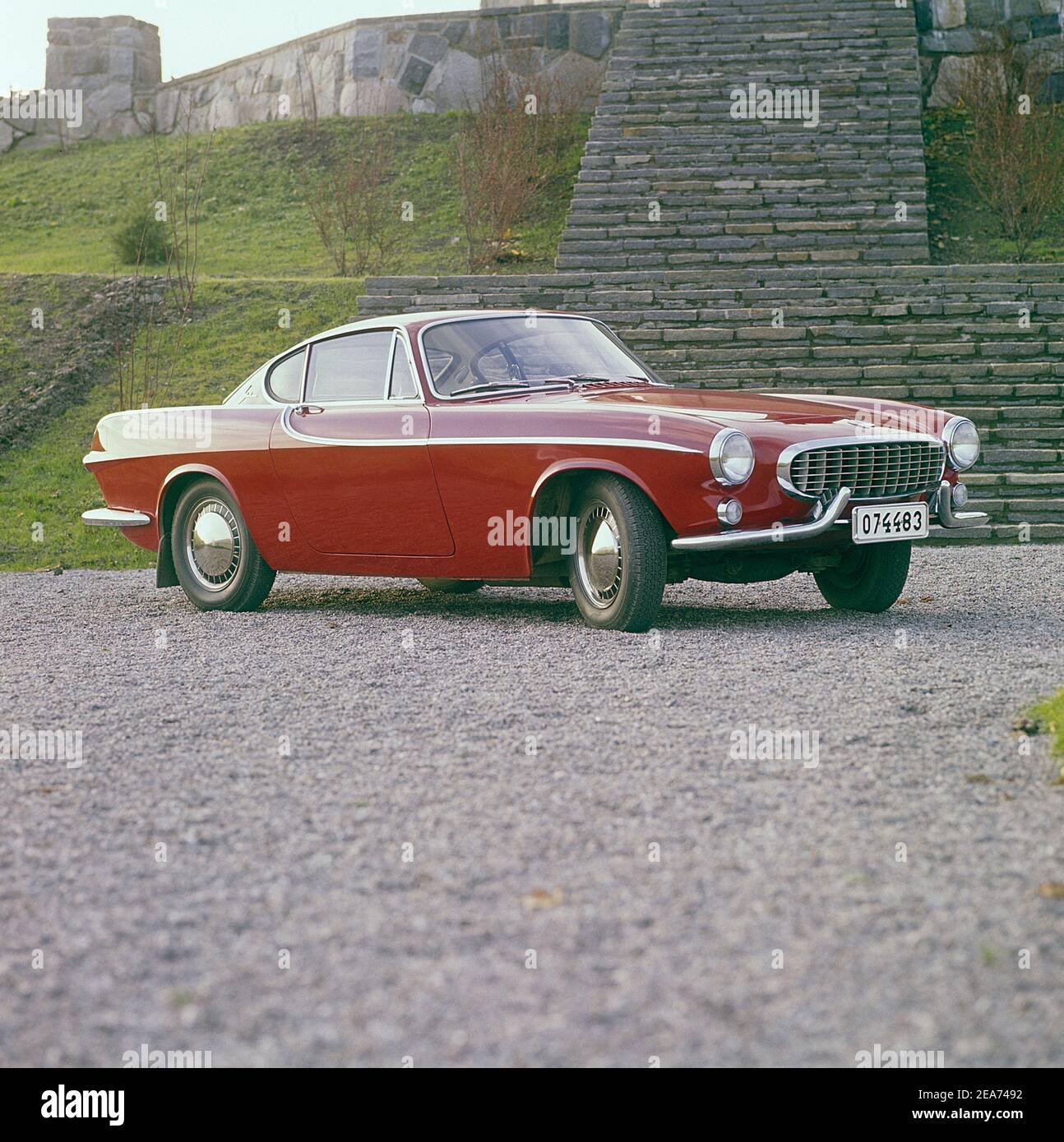 Volvo P1800. A sports car manufactured by Volvo Cars wtih production ...