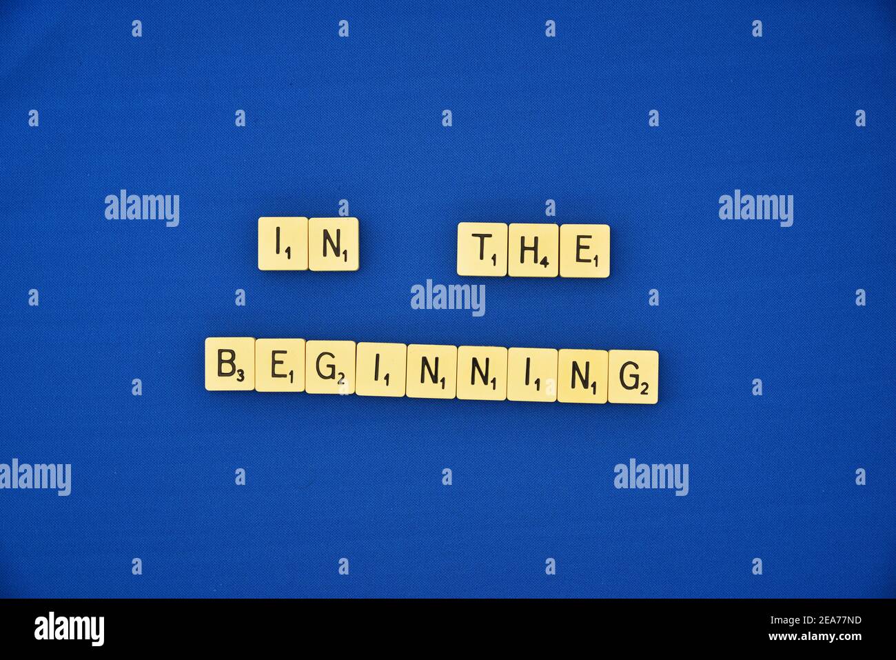 Words in blue hi-res stock photography and images - Alamy