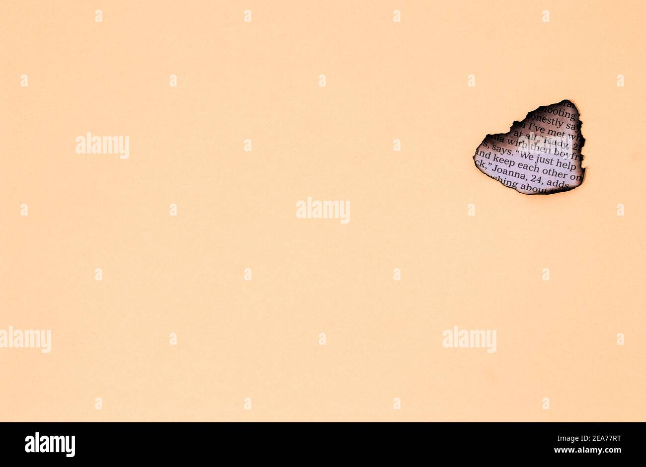 Burnt newspaper hi-res stock photography and images - Alamy