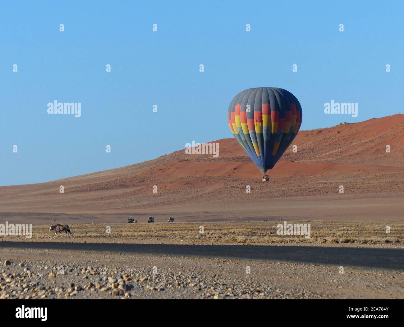 Balloon Ride, Namibrand, Namibia Stock Photo - Alamy
