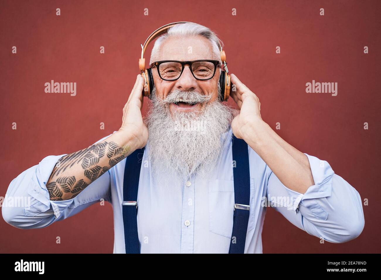 Elderly Hipster High Resolution Stock Photography and Images - Alamy