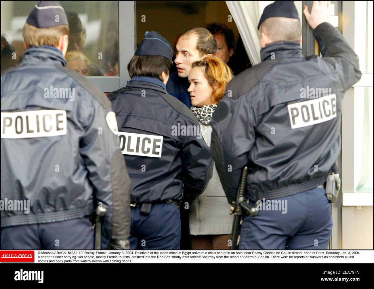 © Mousse/ABACA. 54362-19. Roissy-France, January 3, 2004. Relatives of ...