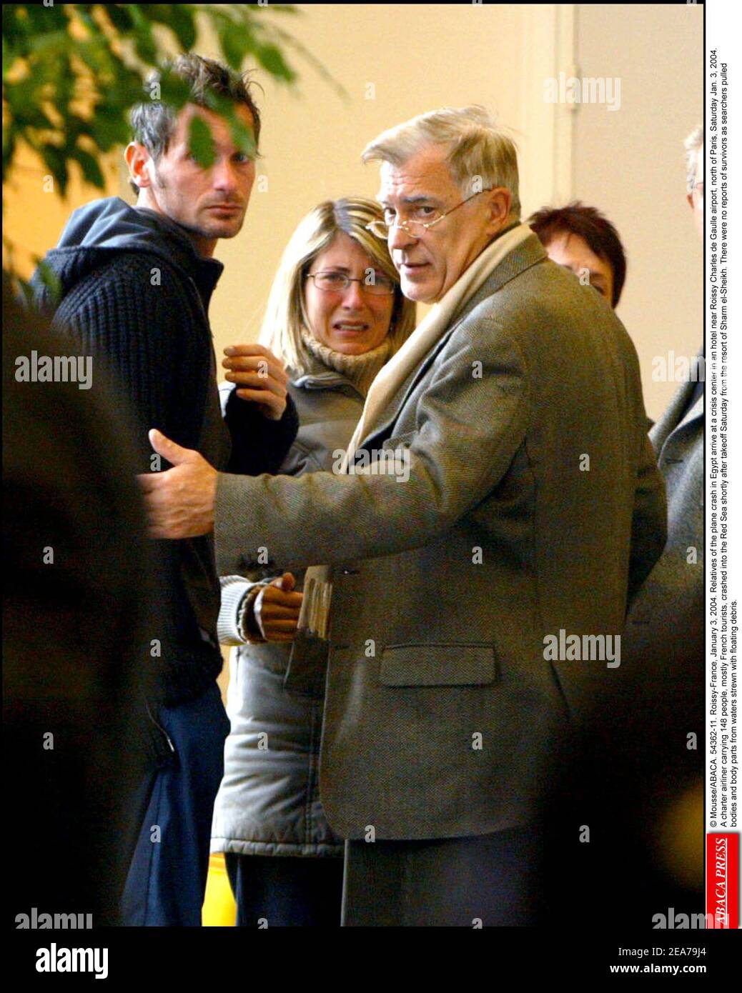 © Mousse/ABACA. 54362-11. Roissy-France, January 3, 2004. Relatives of ...