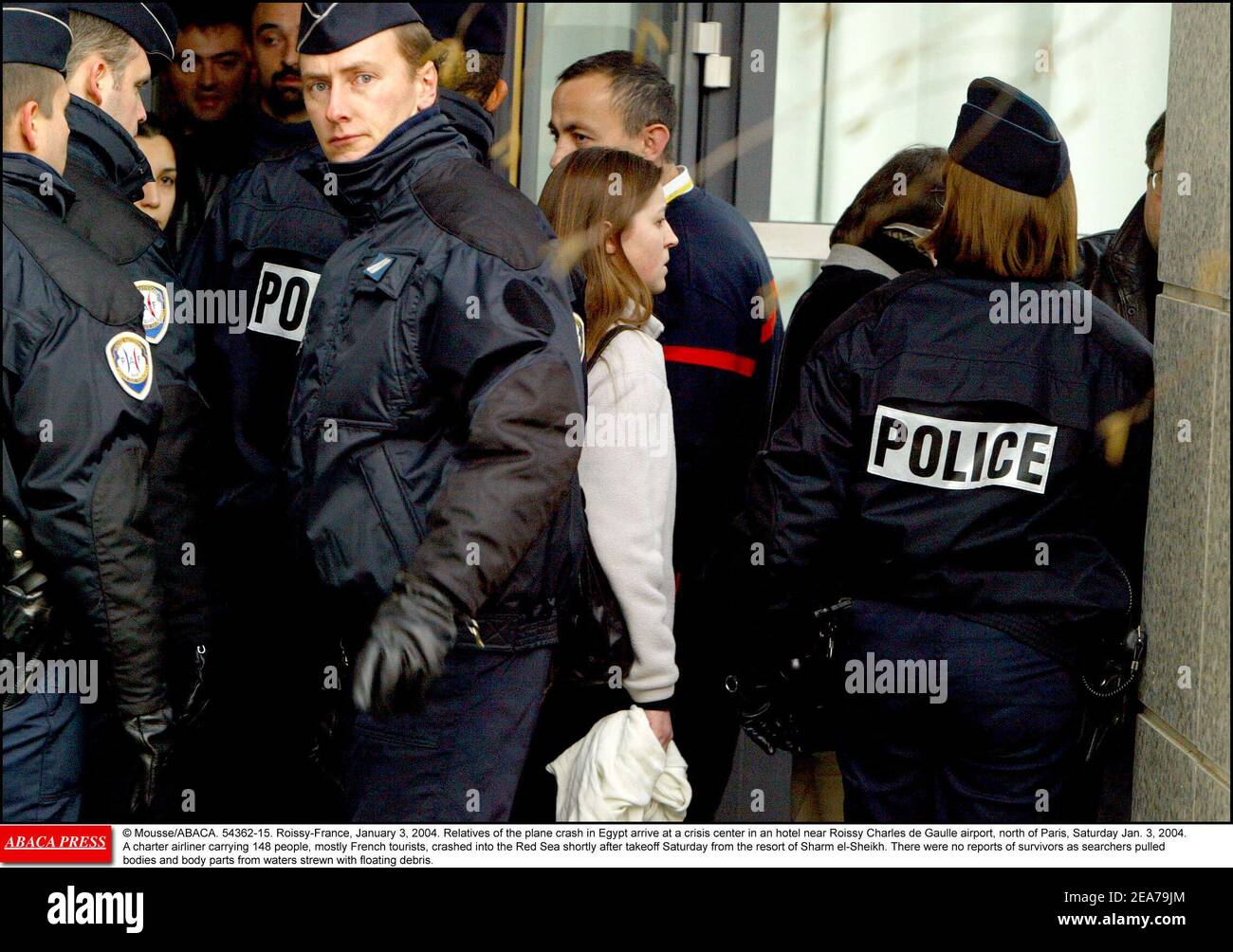 © Mousse/ABACA. 54362-15. Roissy-France, January 3, 2004. Relatives of ...