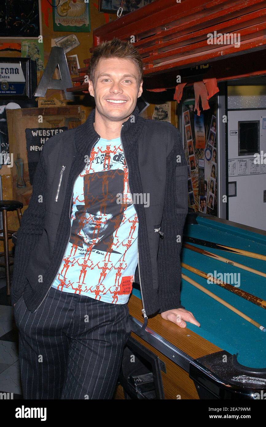 American Idol host Ryan Seacrest appears January 8, 2004, at the launch ...
