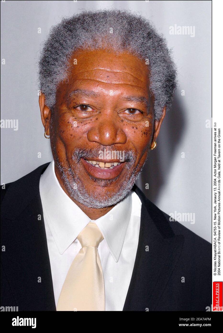 Actor Morgan Freeman arrives at the 2004 National Board of Review of ...