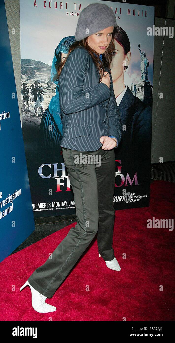 Juliette Lewis attends the Premiere of Court TV's Chasing Freedom, held at the Loews Cineplex ...