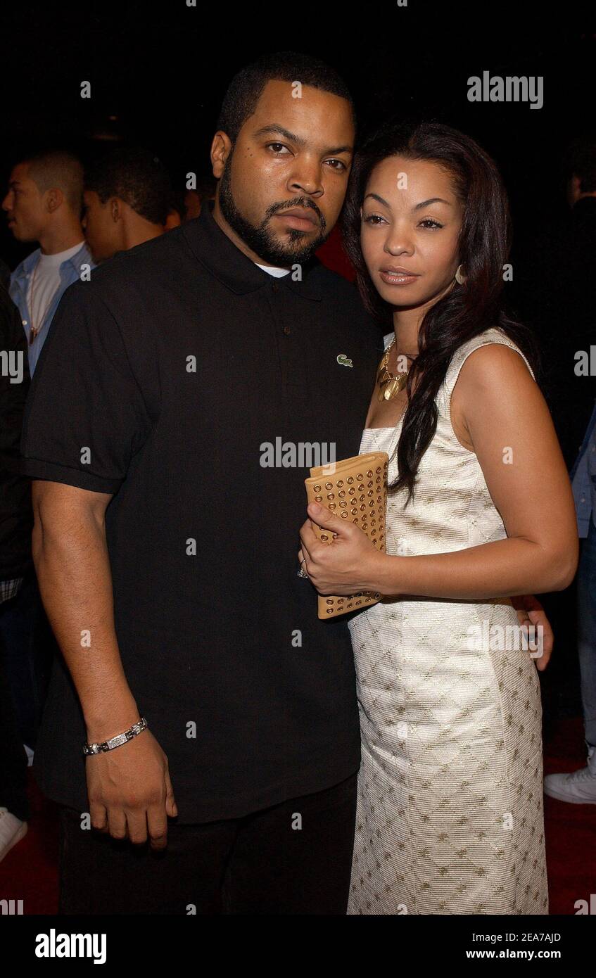 Cast member Ice Cube and his wife attend the World Premiere of Torque ...