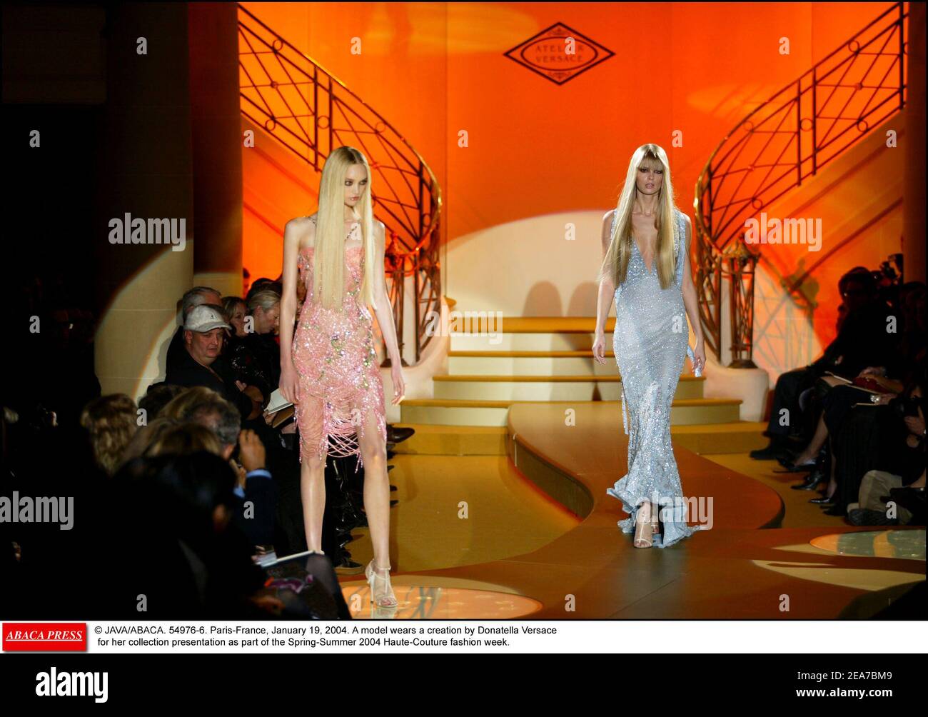 © JAVA/ABACA. 54976-6. Paris-France, January 19, 2004. A model wears a ...