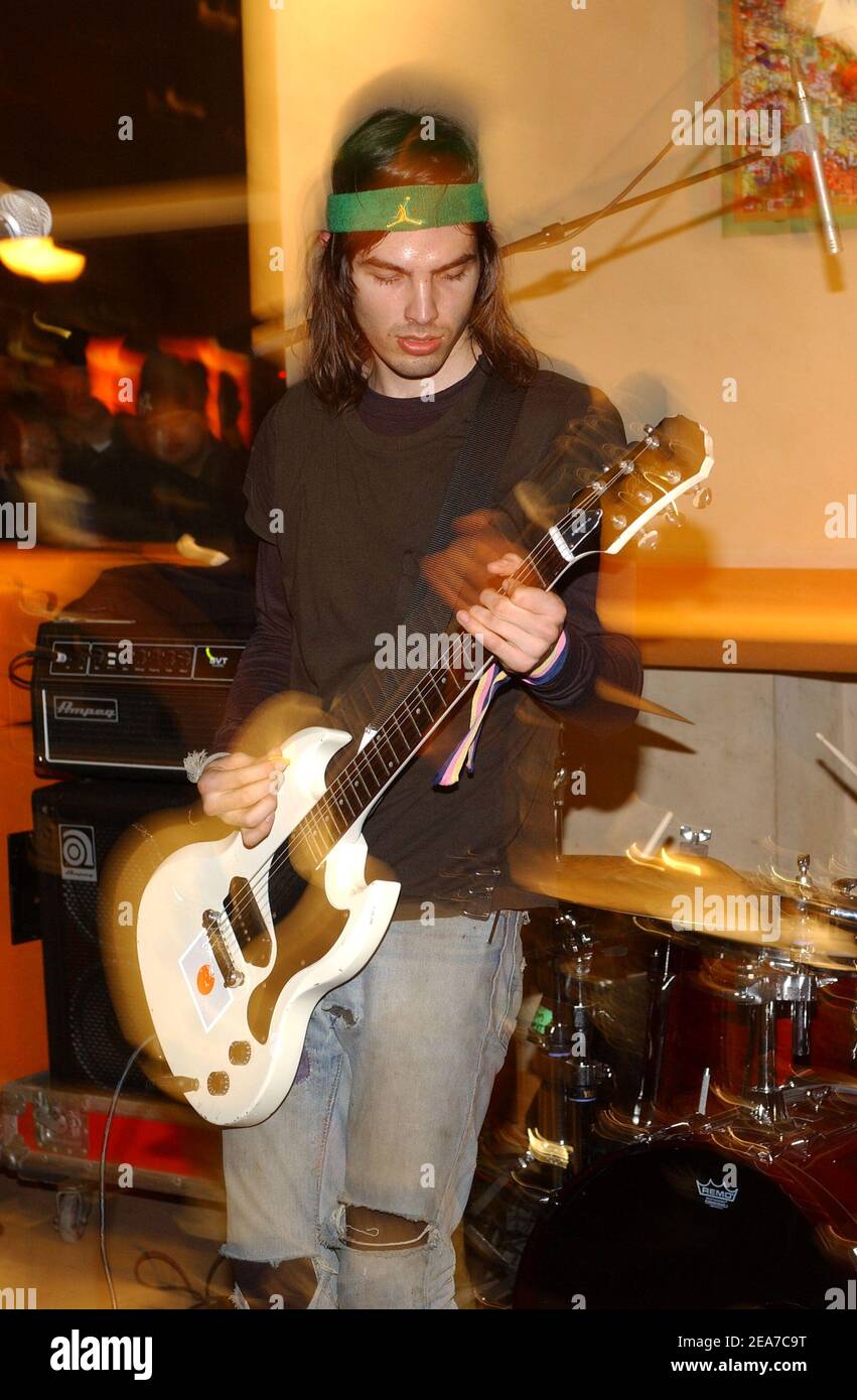 Alexander Greenwald performs live with his band Phantom Planet prior to ...