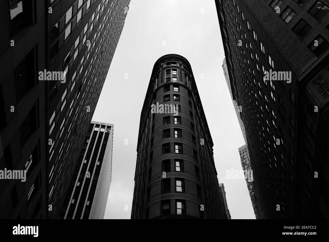 Lower Manhattan shapes and angles Stock Photo - Alamy