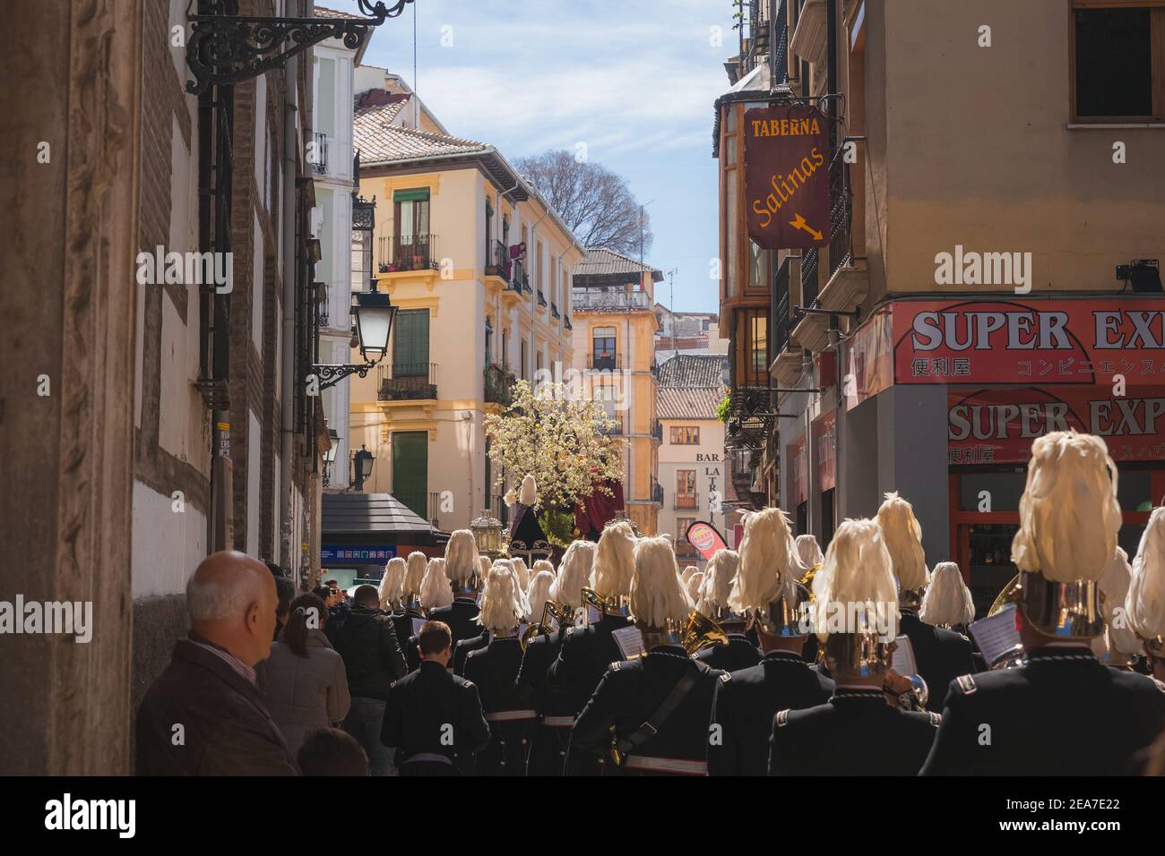 Holy week procession at granada hi-res stock photography and images - Alamy