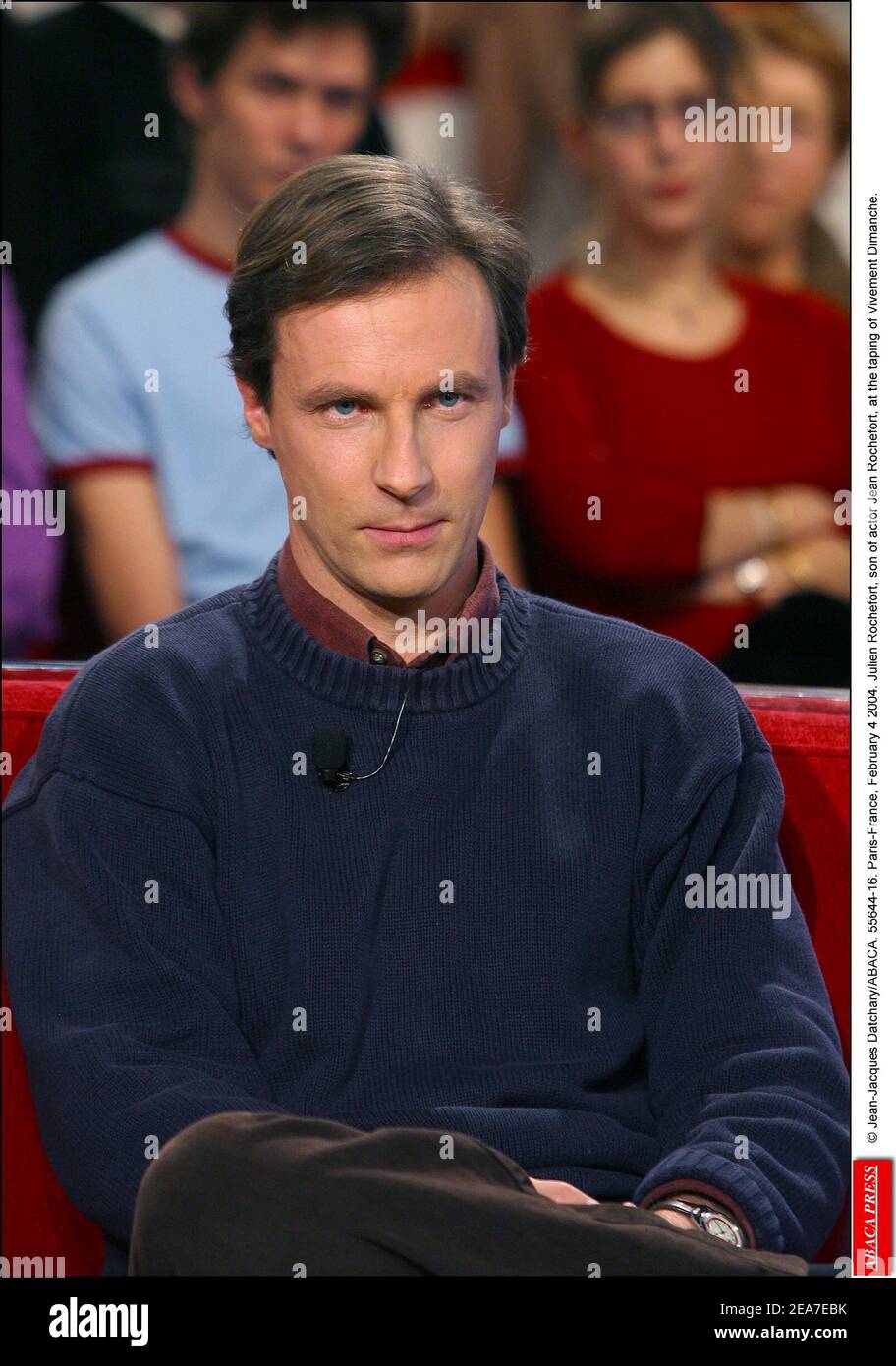 © Jean-Jacques Datchary/ABACA. 55644-16. Paris-France, February 4 2004 ...
