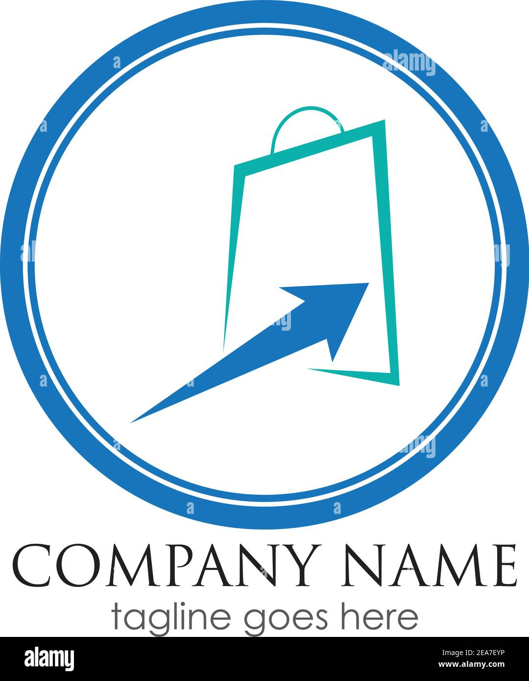 modern online shop logo vector icon illustration template design Stock ...