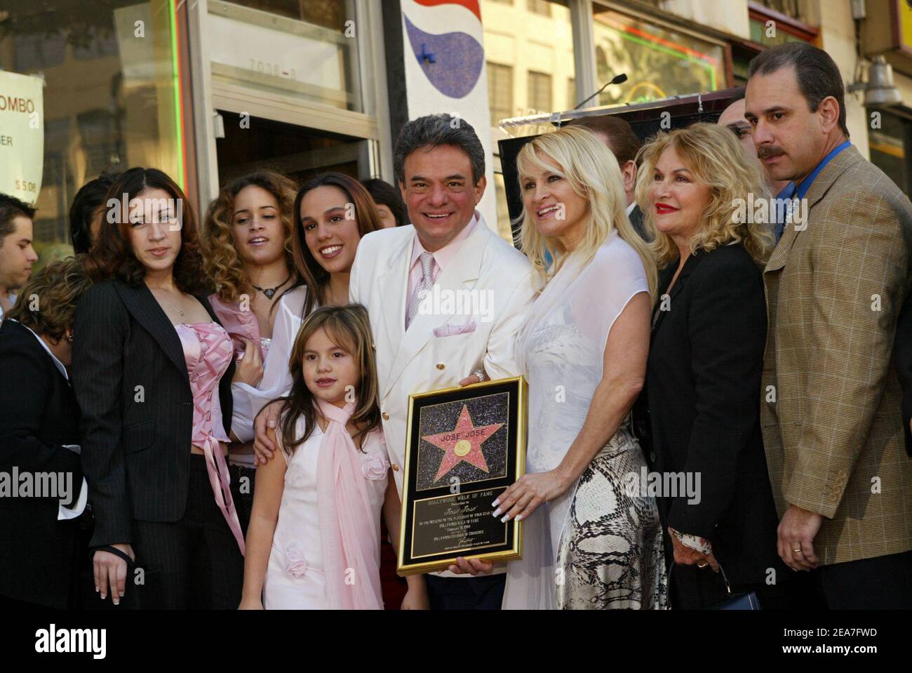 The Mexican ballad singer Jose Jose is honored with the 2,247th star on ...