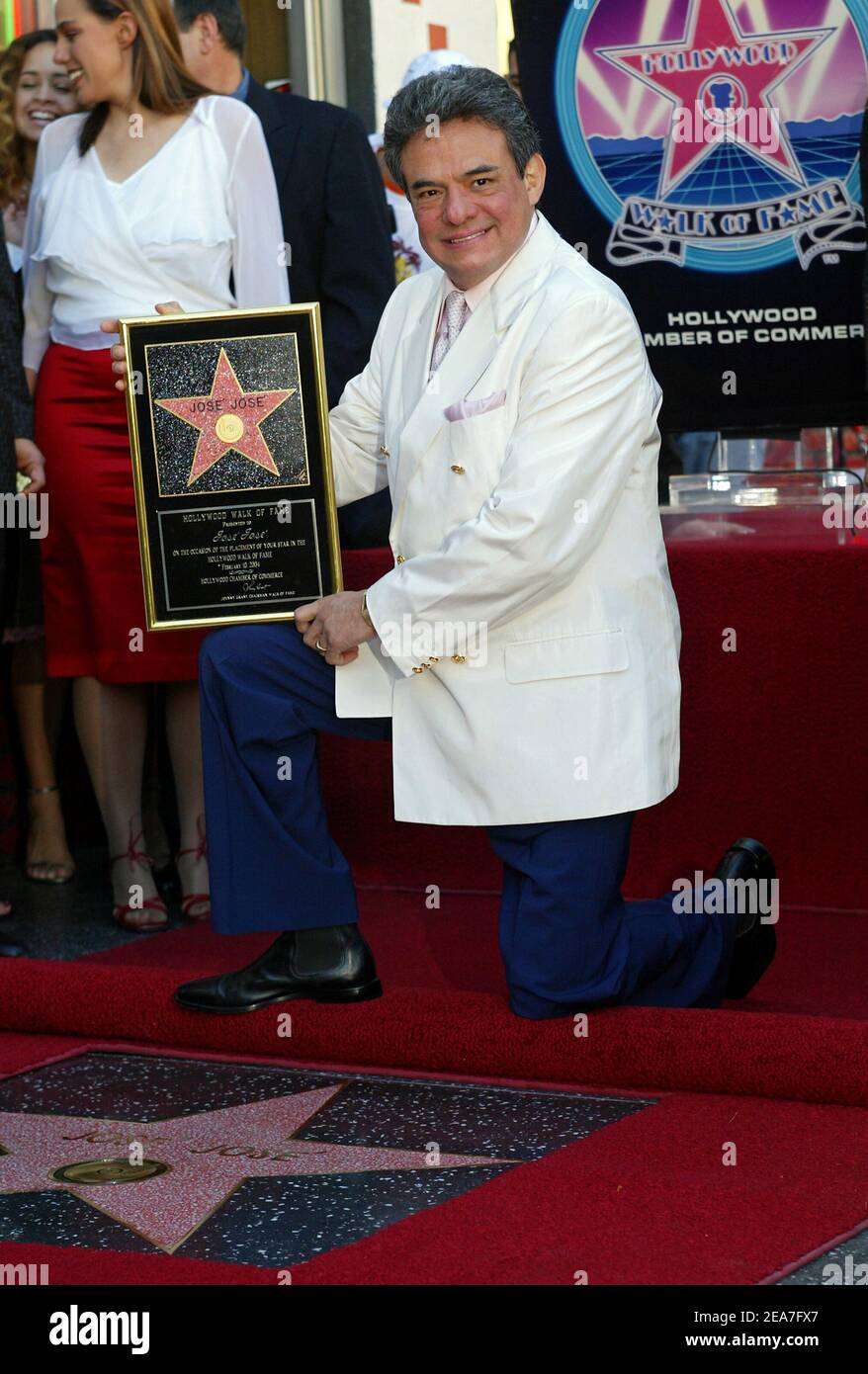 The Mexican ballad singer Jose Jose is honored with the 2,247th star on ...